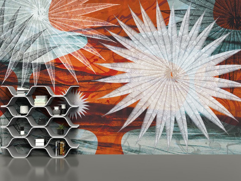 Nature Red Mural Walls Beyond Sunshine 1