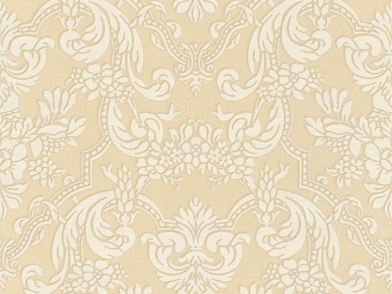 Classic Feature Beige White Wallpaper Rasch 570618 Trianon X