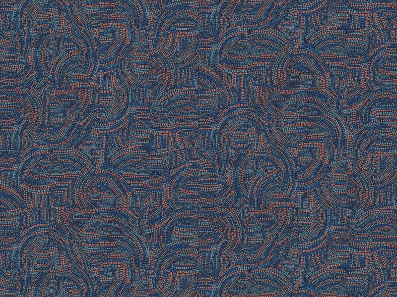 Contemporary Mini Print Blue Wallpaper Masureel AGA604 Agath