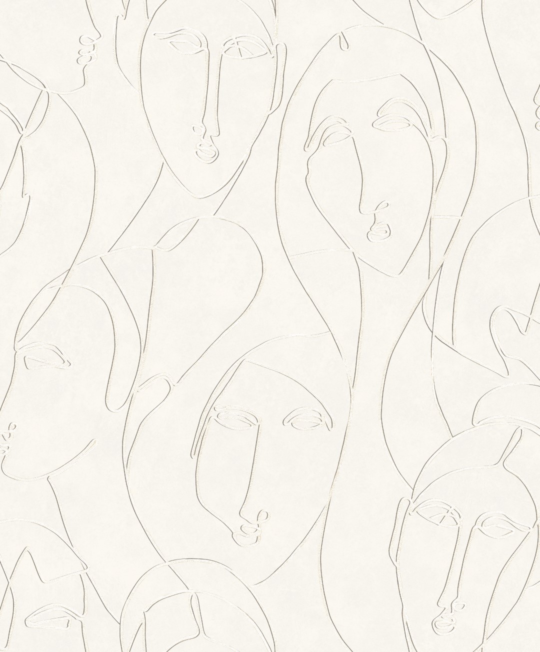 Contemporary Floral Print Red Grey Neutral Wallpaper Masuree