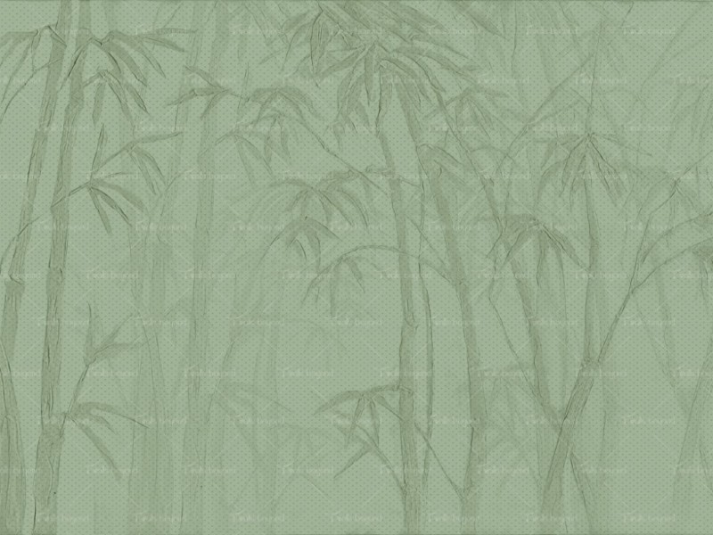 Floral Green Walls Beyond Bam Green 1